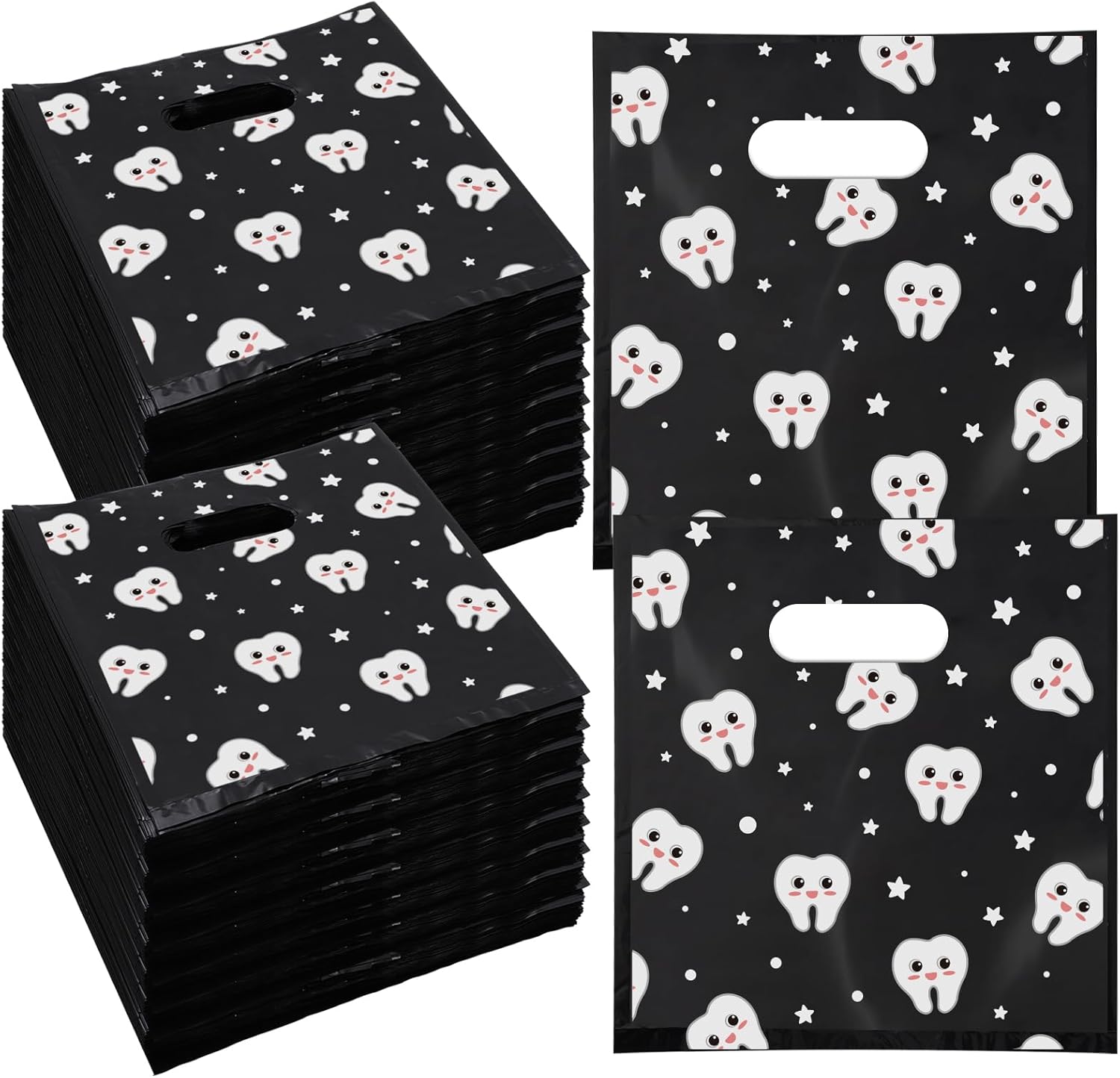 Amazon.com: JarThenaAMCS 200Pcs Tooth Patient Care Dental Bags with ...