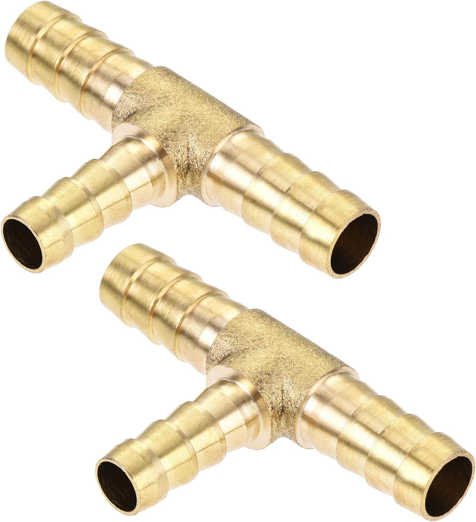 Amazon.com: Brass Barb Tee Fitting 1/4" x 1/4" x 1/8" (Set of One ...