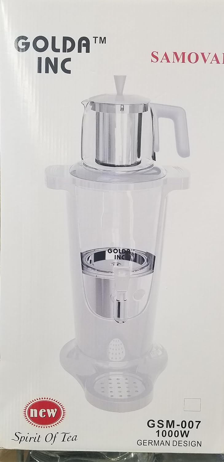 Amazon.com: GOLDA INC Modern Samovar, tea Machine (White): Home & Kitchen
