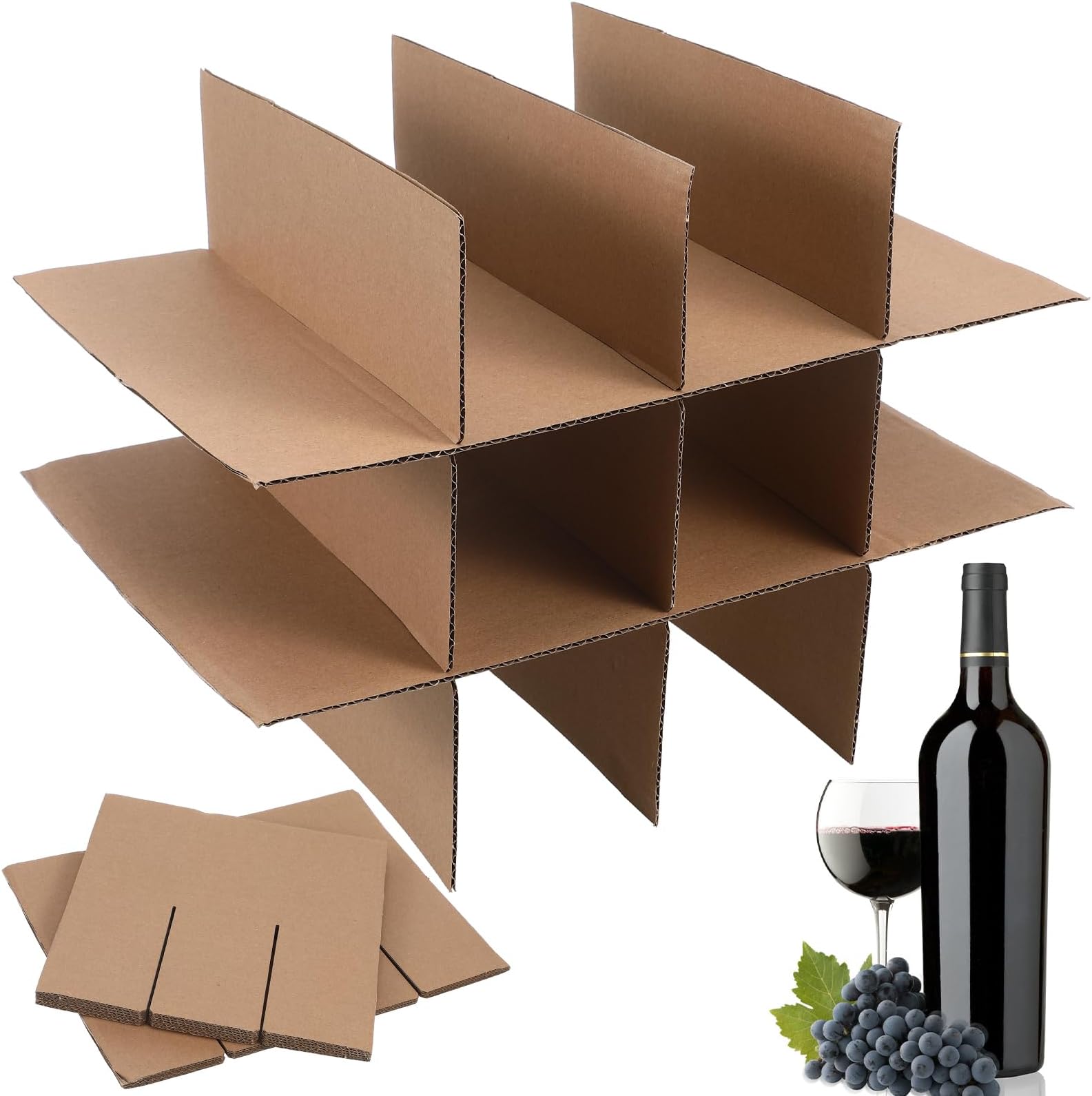 Amazon.com: VILLCASE 10pcs Glass Divider for Moving Box, Cardboard ...