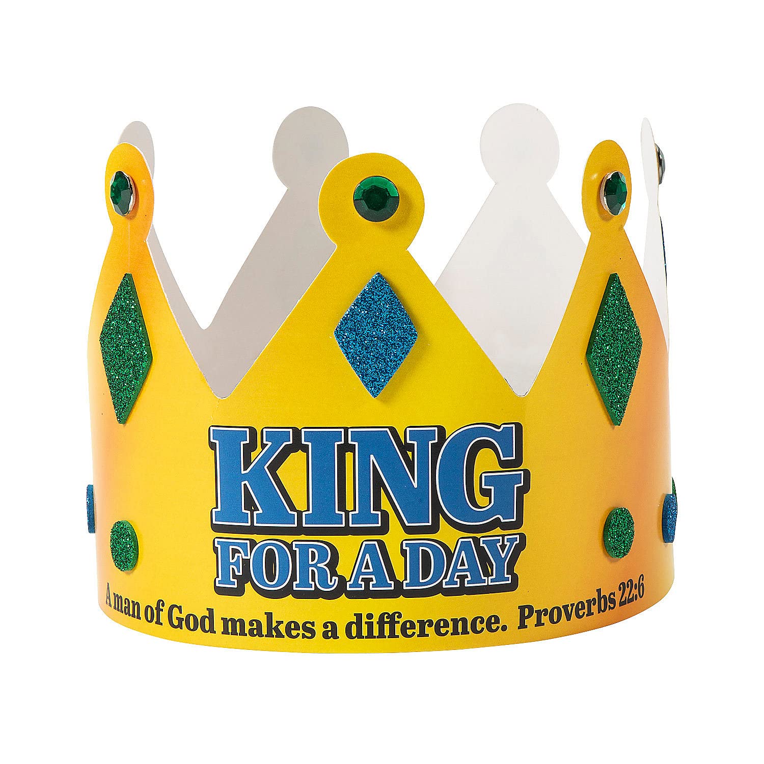 Amazon.com: King for a Day Religious Dad Crown Craft Kit – Makes 12 ...