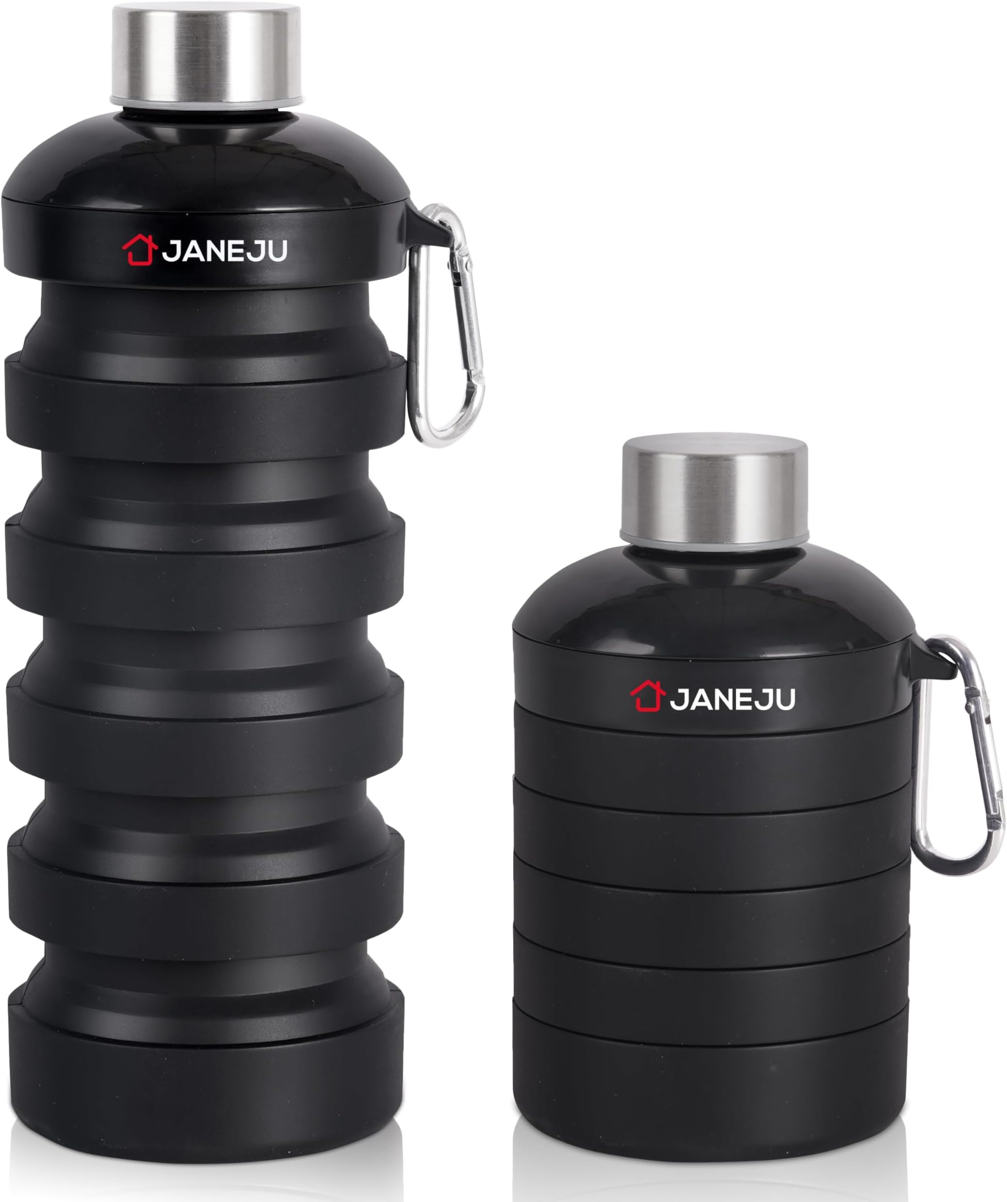 Amazon.com: JaneJu Collapsible Water Bottle, 32oz BPA Free Silicone ...