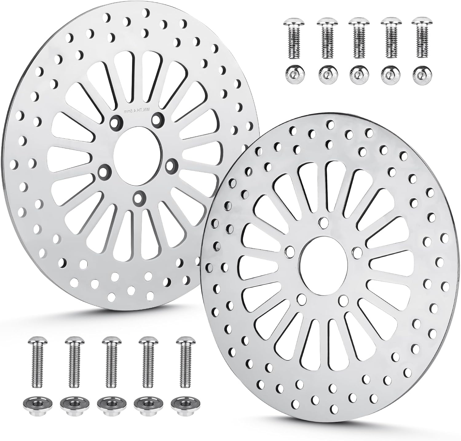 Amazon.com: 11.8" Front & Rear Brake Rotors Disc with Bolts Fit for ...