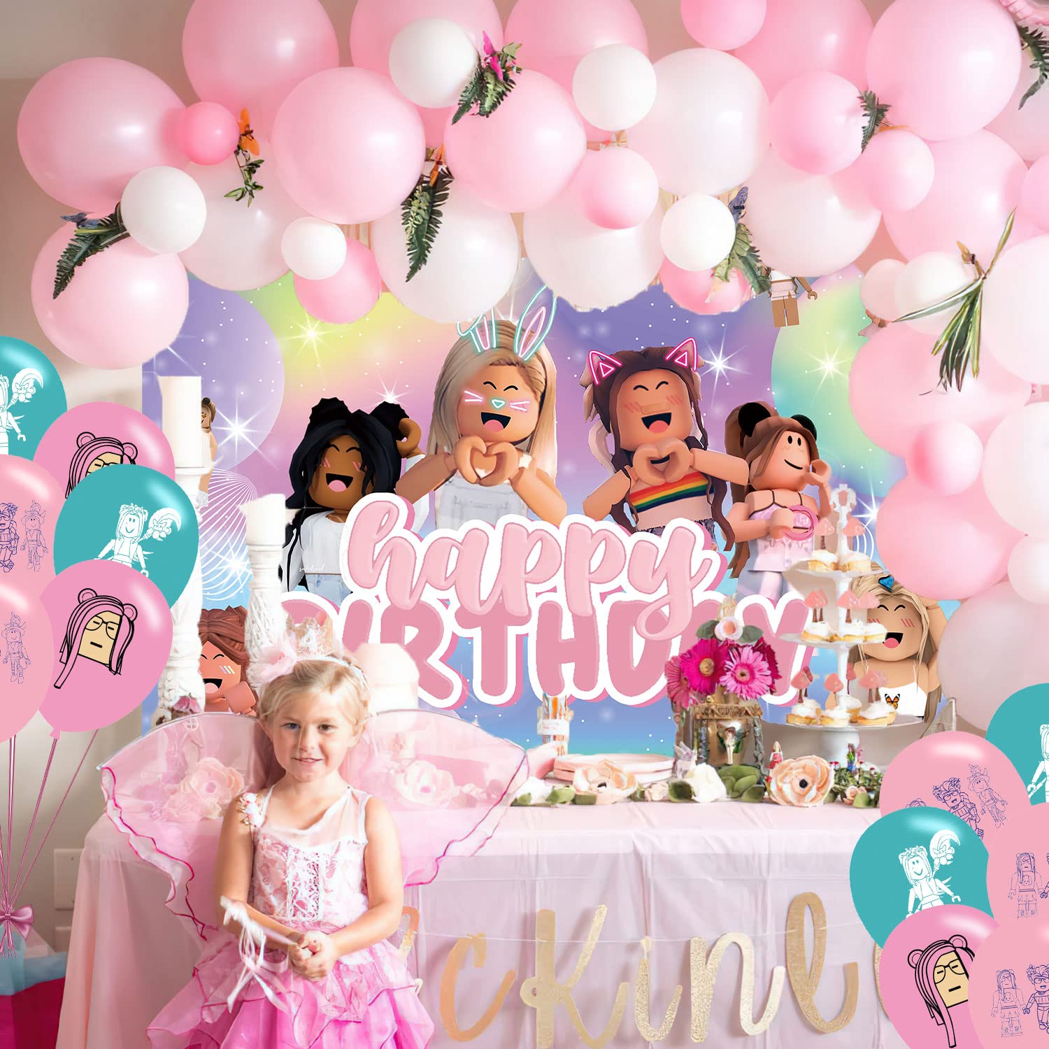 Girl Birthday Party Background