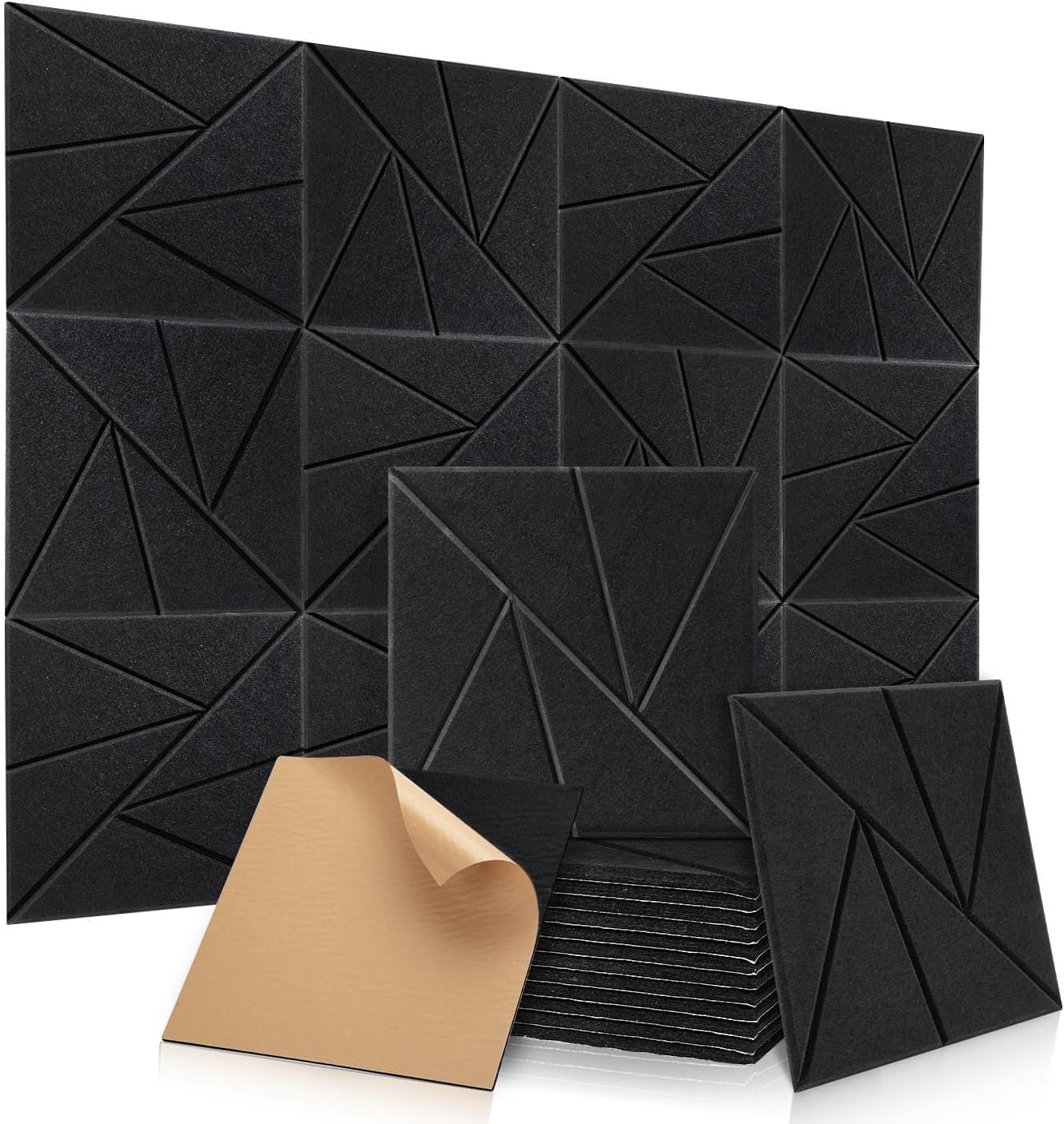 Acoustic Panels 12 Pack High Density Sound proofing Panels with Self ...