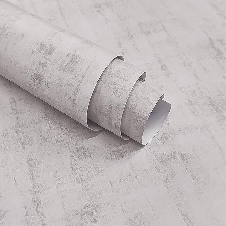 Boobest Extra Wide Beige Contact Paper 31.5"x354" Limewash Wallpaper ...