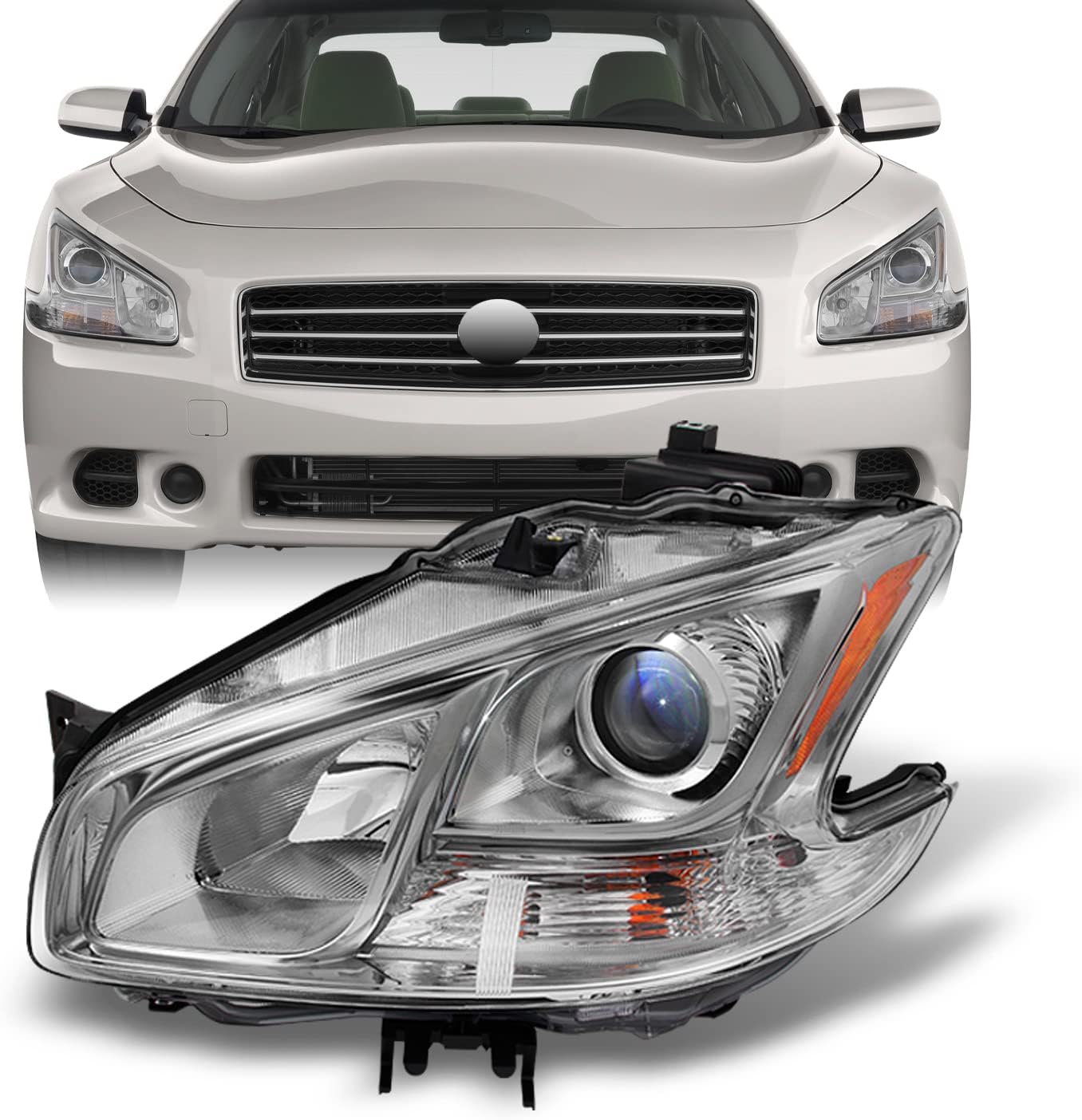 Amazon.com: AKKON - Fits Maxima 4Dr Sedan Projector Halogen Type Driver ...