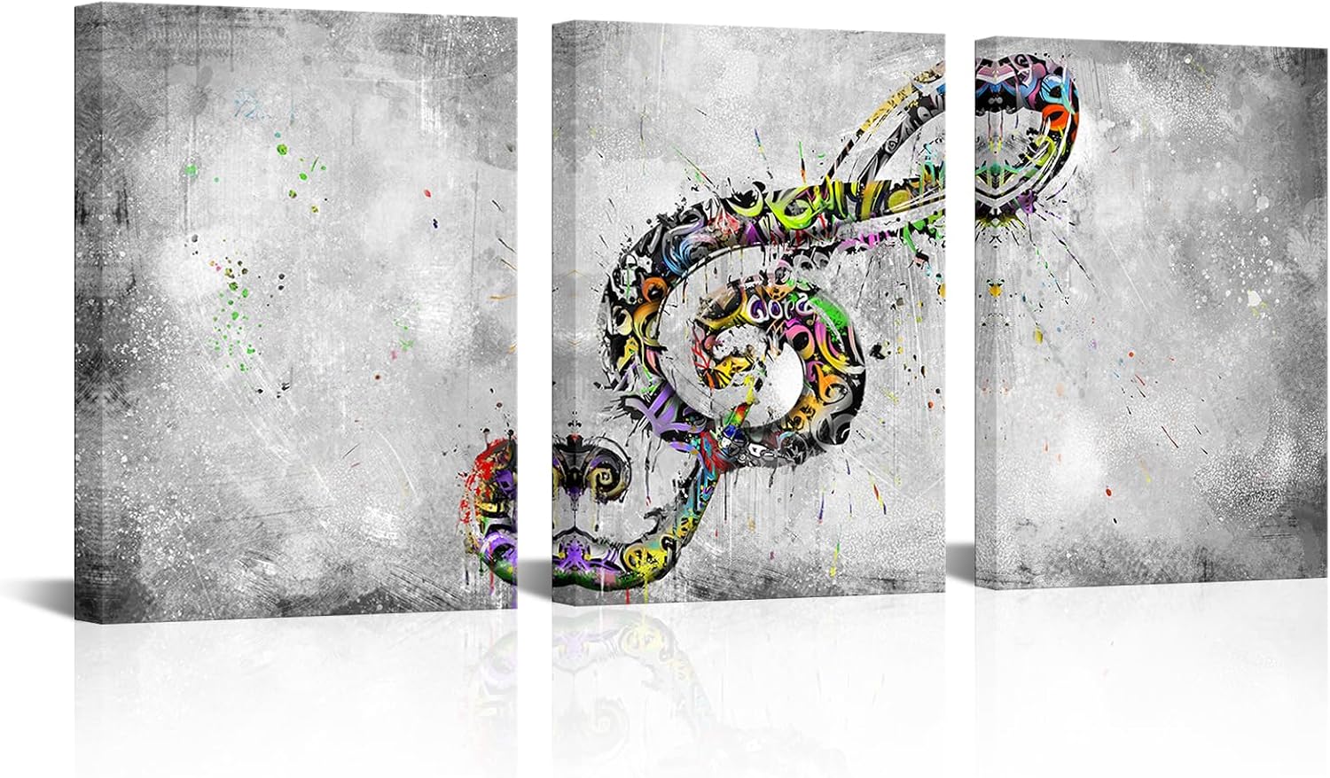 Music Notes Graffiti Art