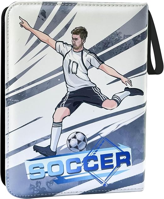 Amazon.com: CTPOKO Soccer Card Binder, 4-Pocket, 50 Pages, 400 Card ...