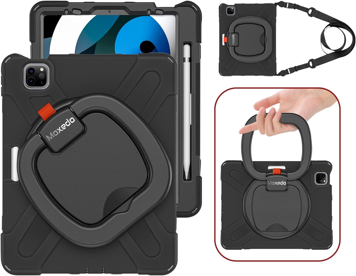 Moxedo Shockproof Rugged Protective Colorful Case with 360 Rotating ...