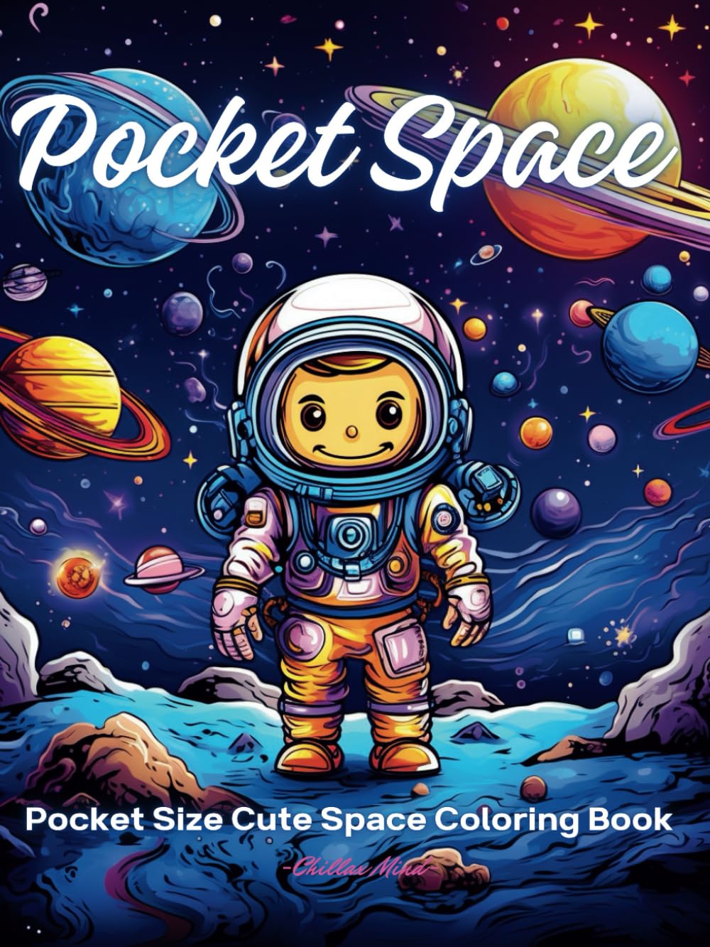 Amazon.com: Pocket Space: Cute Space Coloring Book for Kids, Teens and ...