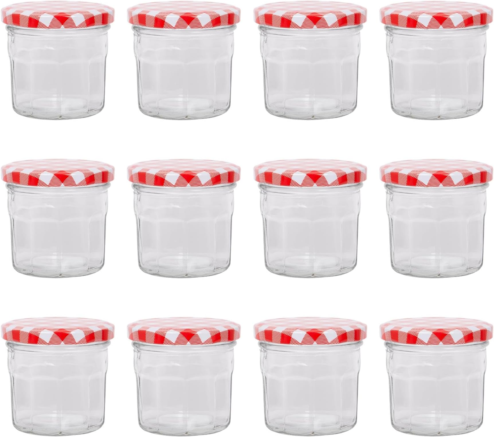 lakeland Small Square Presentation Gifting Jars & Lids 130ml x 6 ...