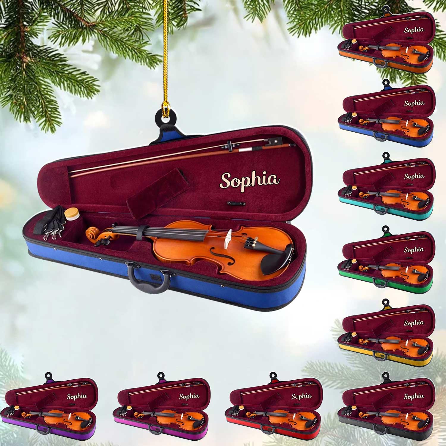 Amazon.com: Personalized Violin Ornaments 2024, Violin Ornament Violin ...