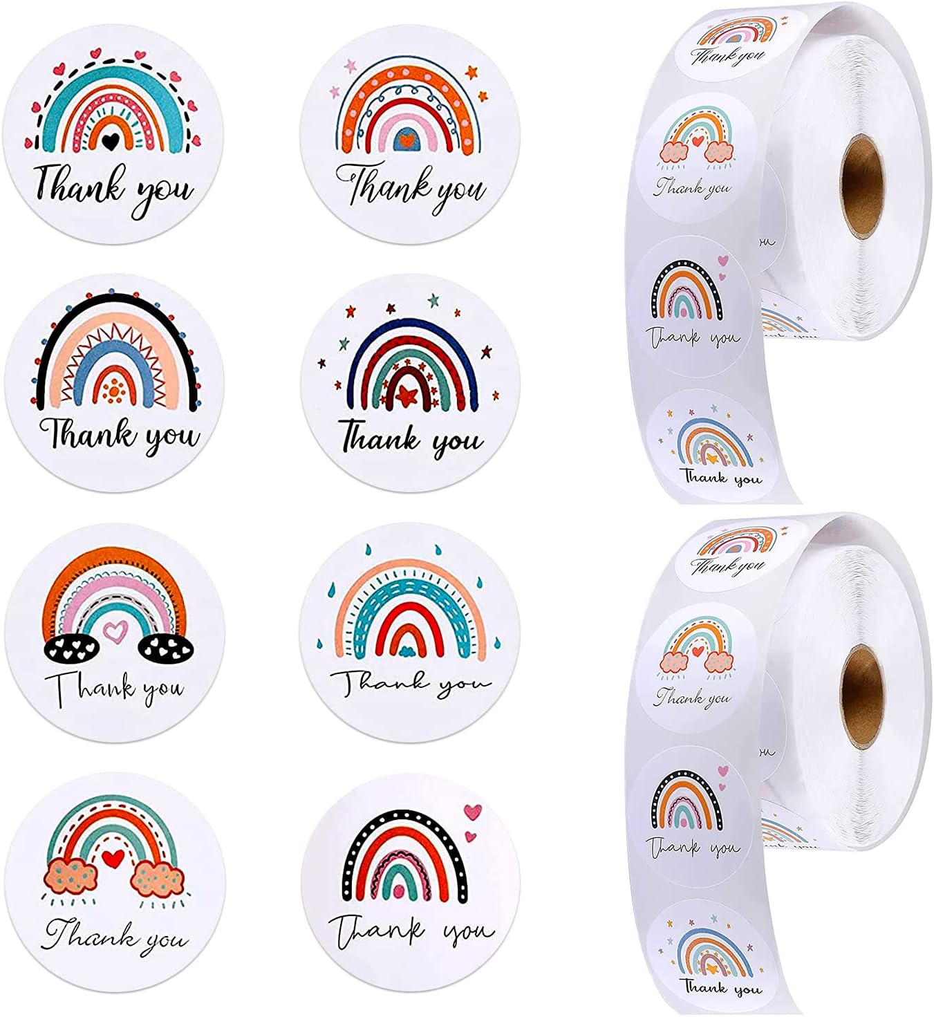 Autocollants Etiquette Merci 3,8cm Autocollant Merci Autocollante ...