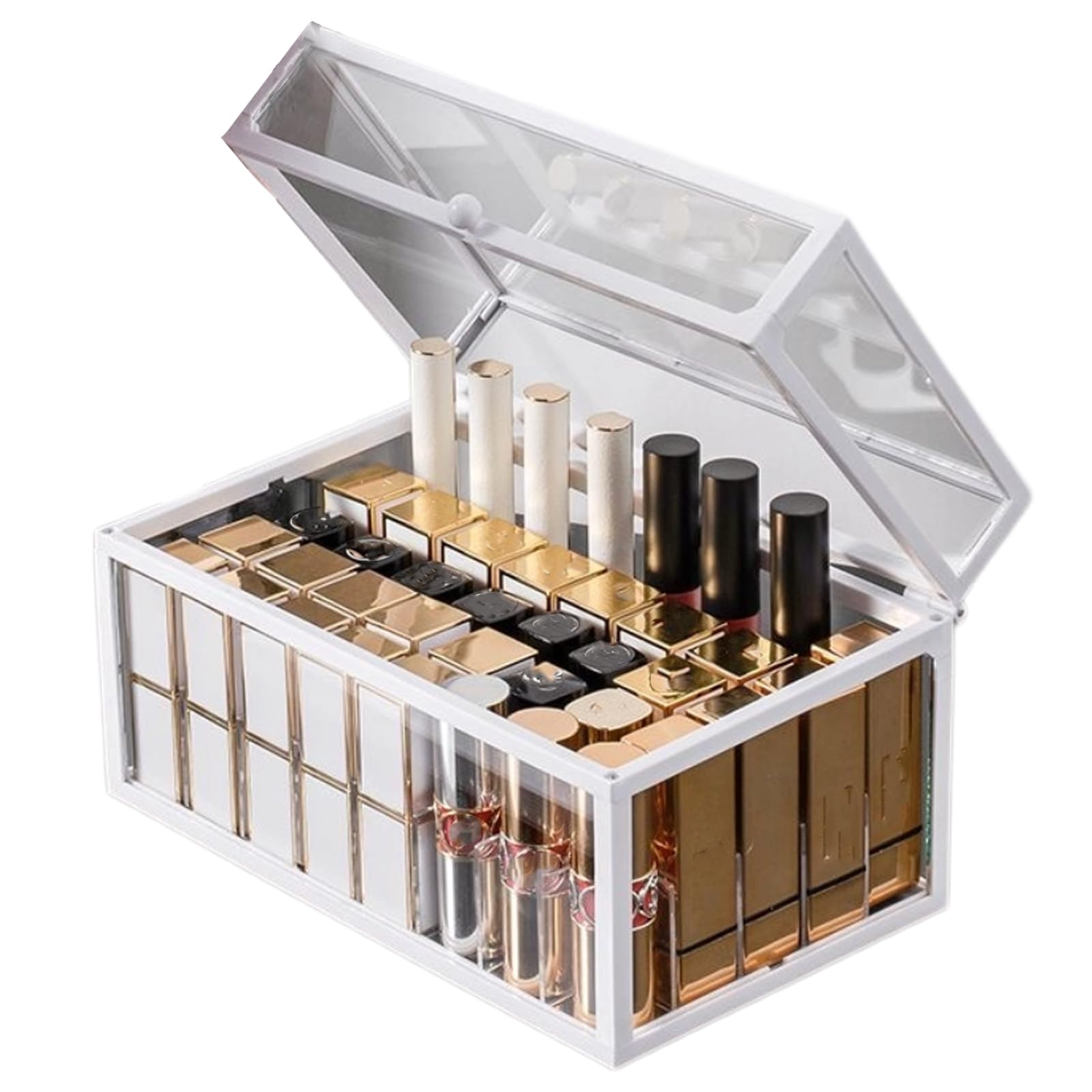 Amazon.com: Krdrgey Glass Lipsticks Organizer, 8.9Inch x 5Inch x 5Inch ...