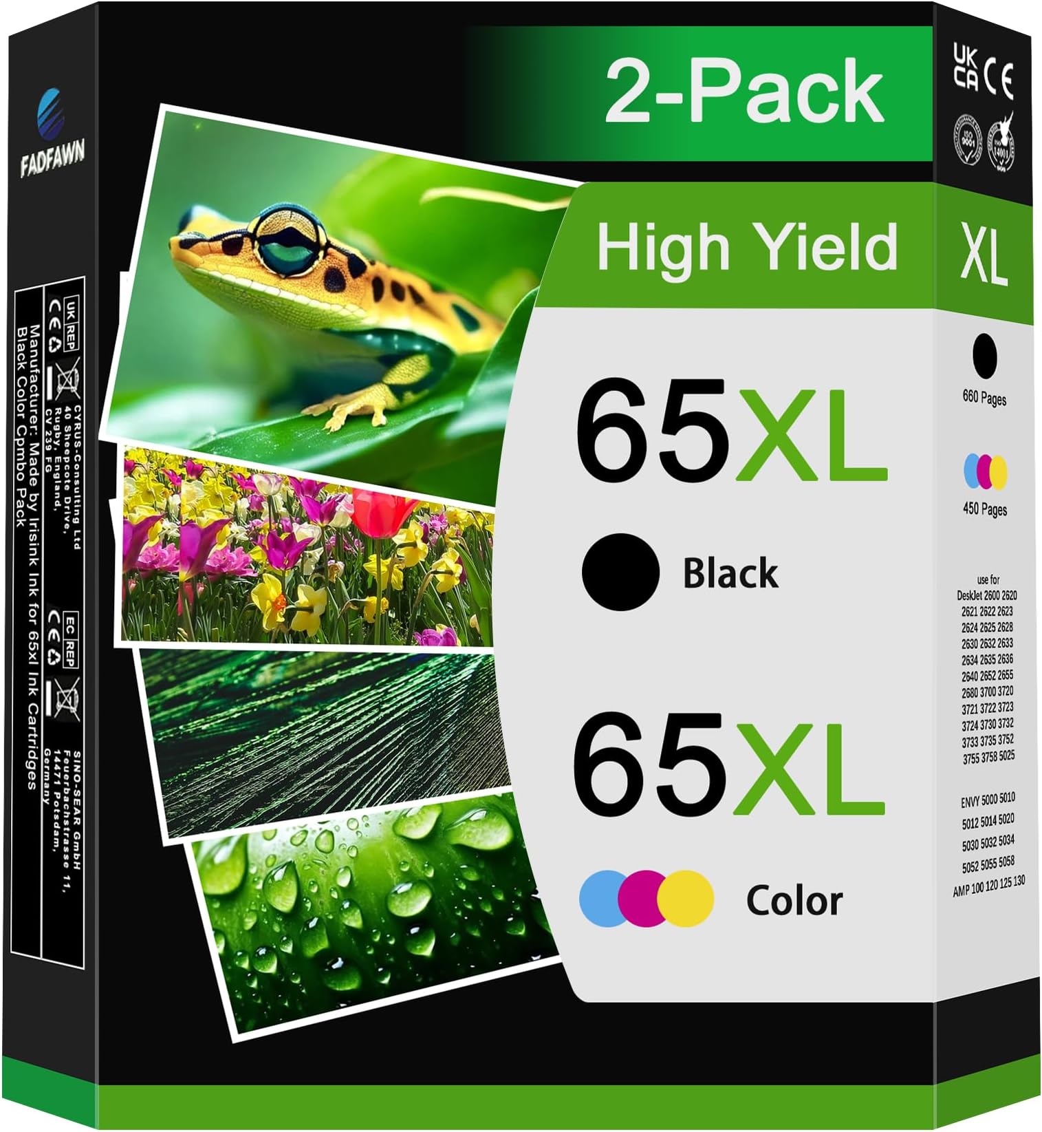 Amazon.com: HP 65 Black/Tri-color Ink Cartridges (2-pack) | Works with ...