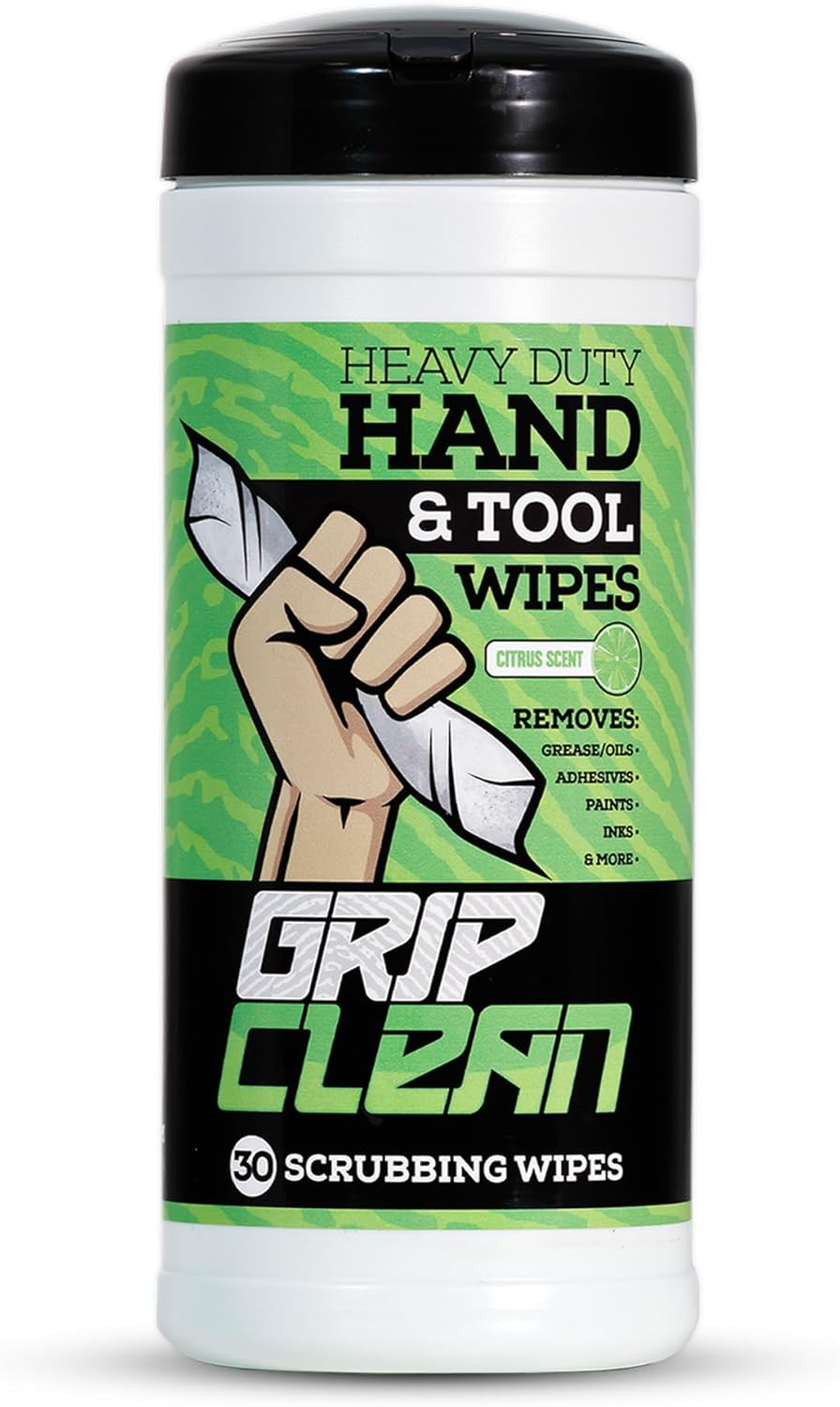 Amazon.com: Grip Clean Cleaning Wipes – Hand Cleaner for Mechanics ...