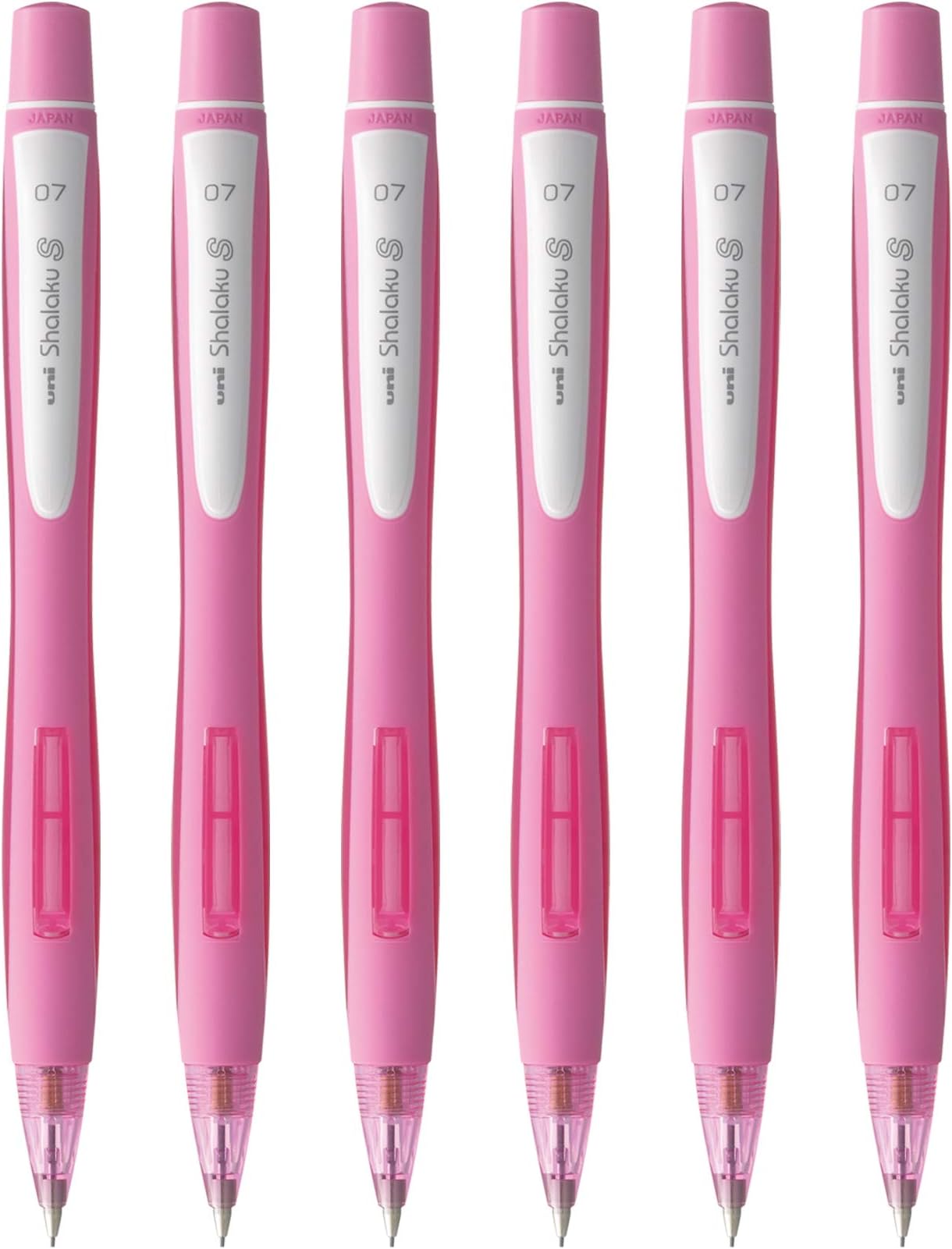 UNI-BALL Shalaku M7-228 0.7mm Mechanical Pencil | Pack of 6 -Body Color ...