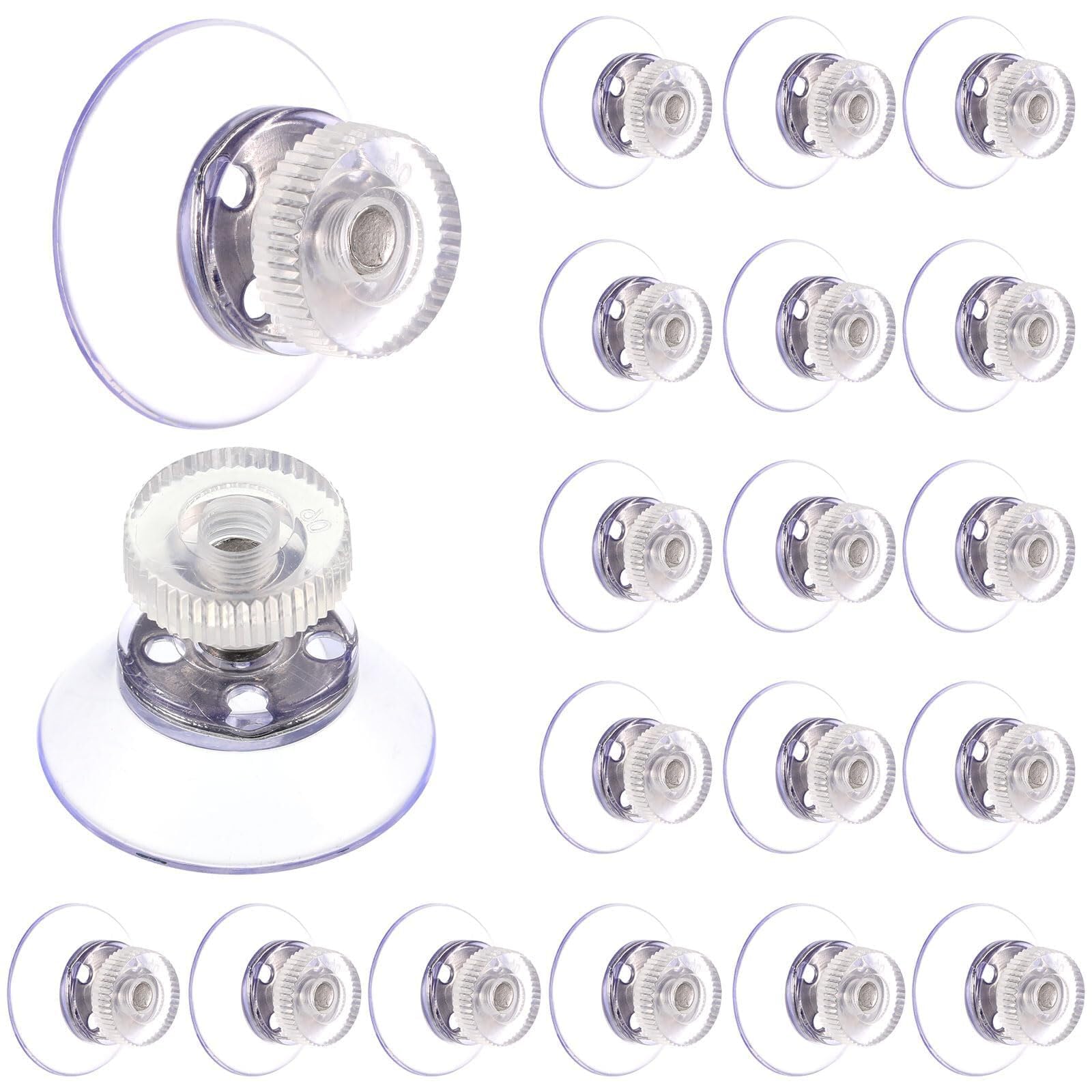 UICCVOKK 12 Pieces Mini Suction Cup Suction Cups Clear Plastic Suction ...