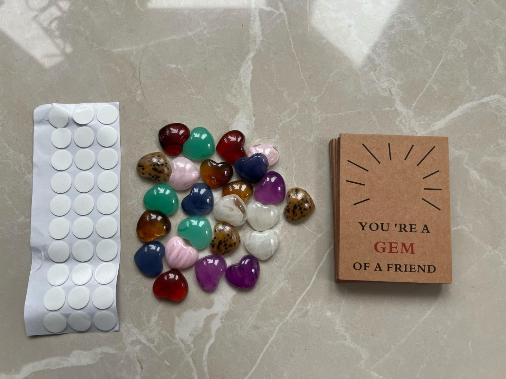 Valentines Cards for Kids, 24 Pack Gemstone Valentines Day Gift Cards ...