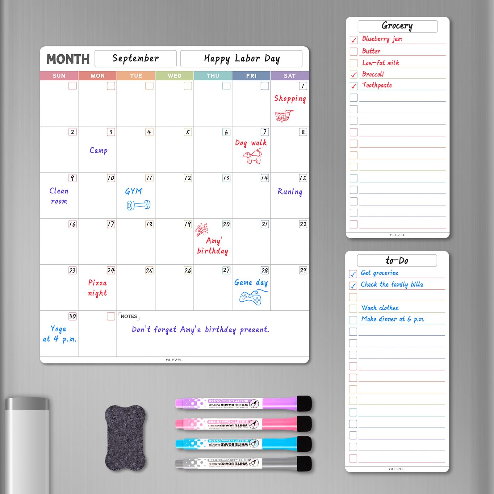 Snapklik.com : Magnetic Dry Erase Refrigerator Calendar, Vertical ...