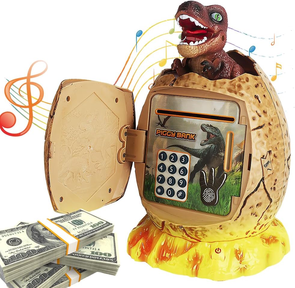 Dinosaur Piggy Bank - Money Box - Kids Money Box - Kids Piggy Bank ...