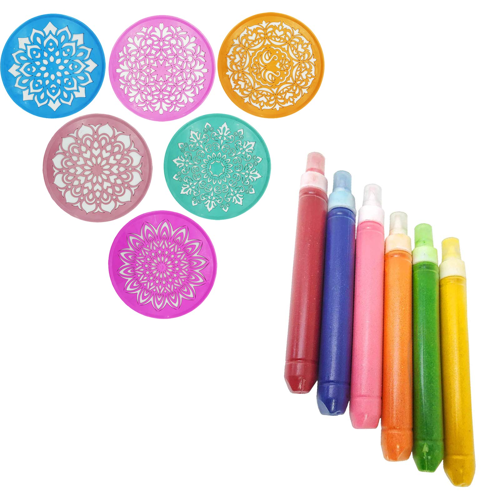 Buy Ascension ® Rangoli Kit Creativity Diwali Floor Decoration 8X8 ...