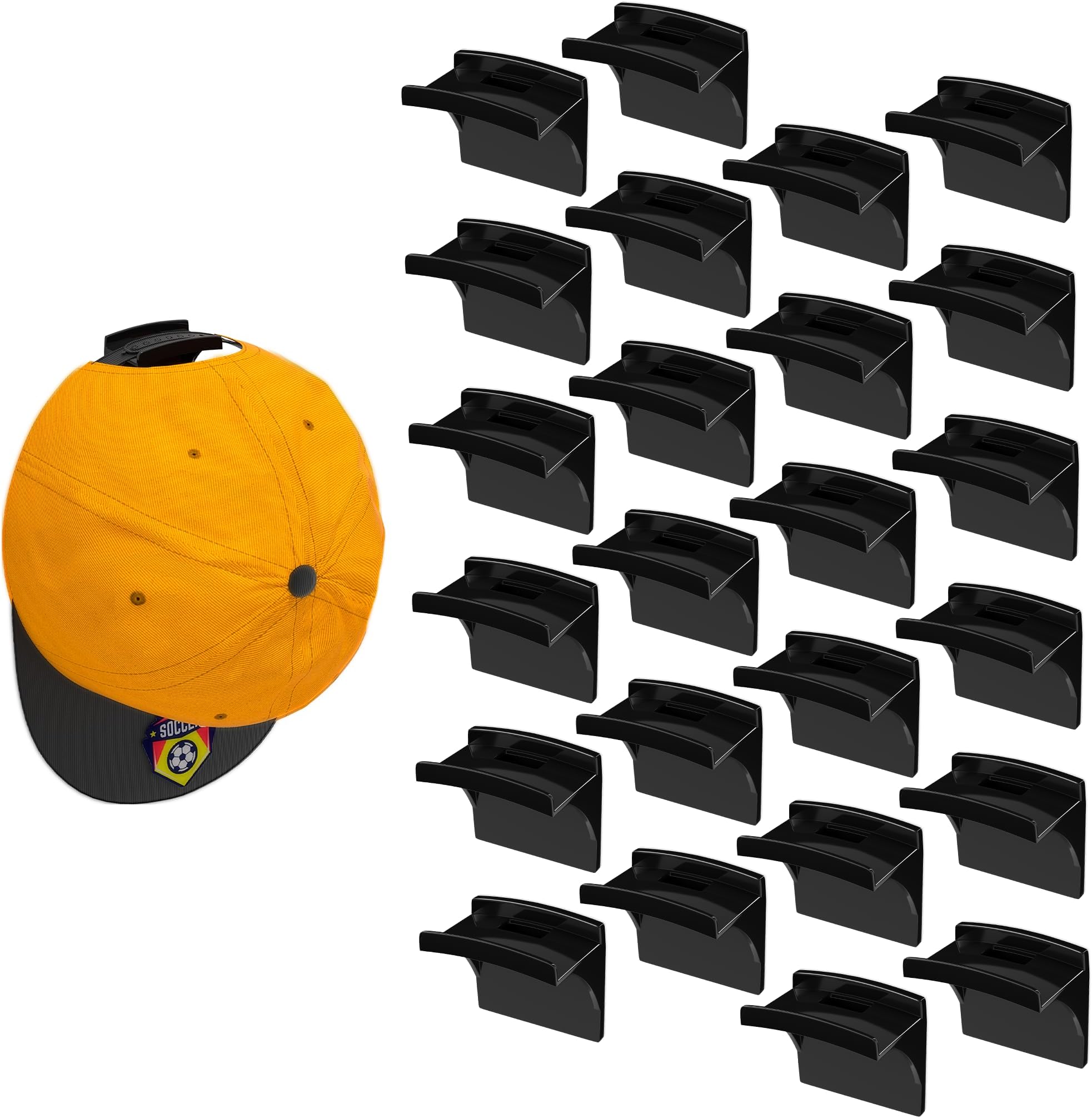 Hat Display Hat Rack For Baseball Caps, Pack Of 8, Self-Adhesive ...