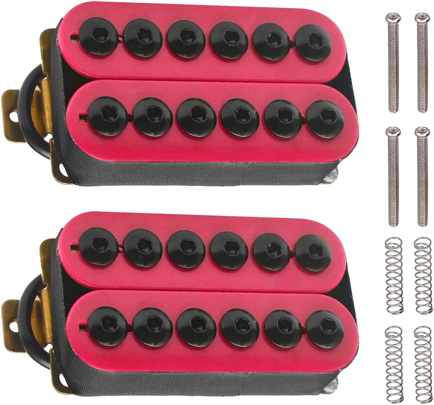 SAPHUE Adjustable Metal Double Coil Electric Guitar Pickups Humbucker ...