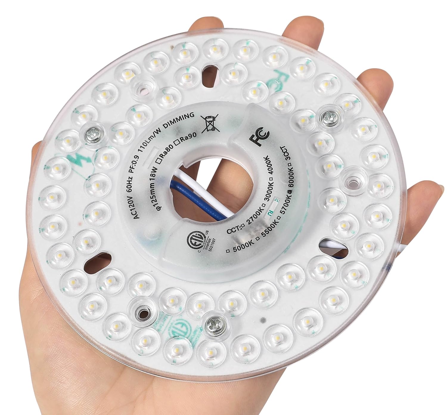 Snapklik.com : Ledytech 4.92 LED Ceiling Fan Light Retrofit Kit ...