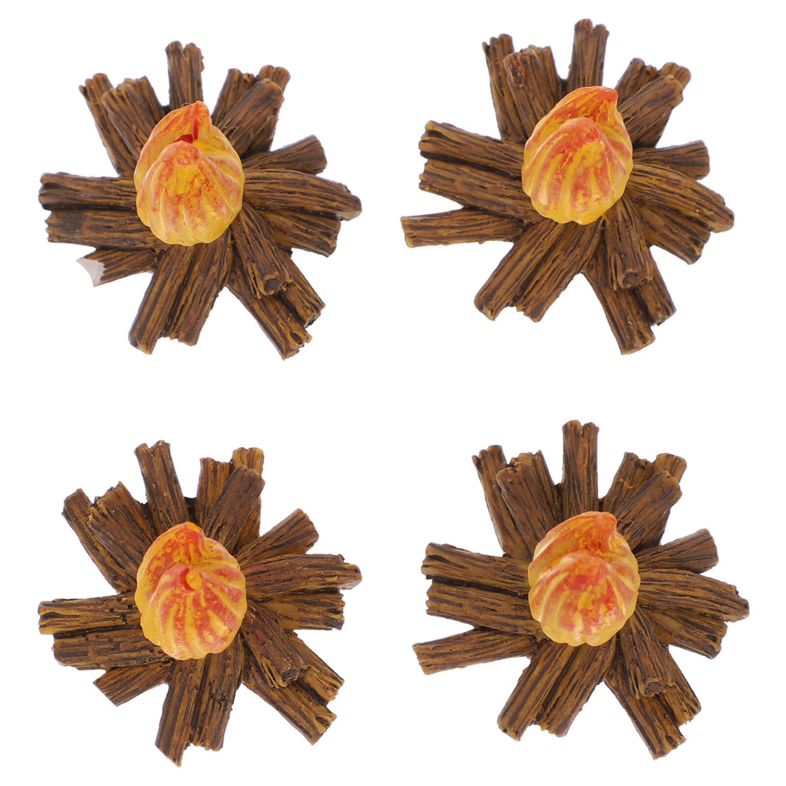 Amazon.com: Miniature Resin Campfire 4 PCS Dollhouse Accessories, Mini ...