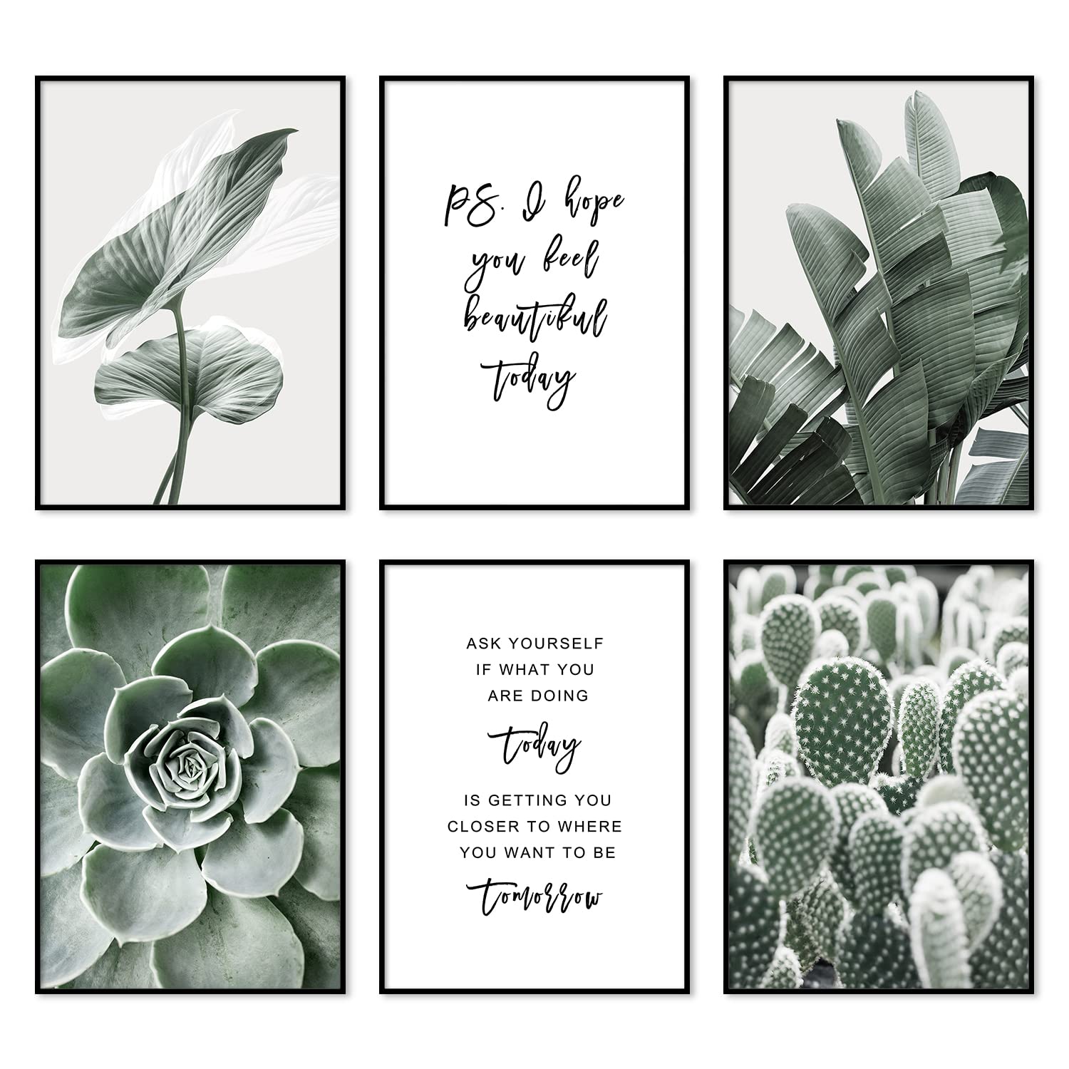 Sage Green Room Decor Botanical Wall Art Prints Bathroom Inspirational ...