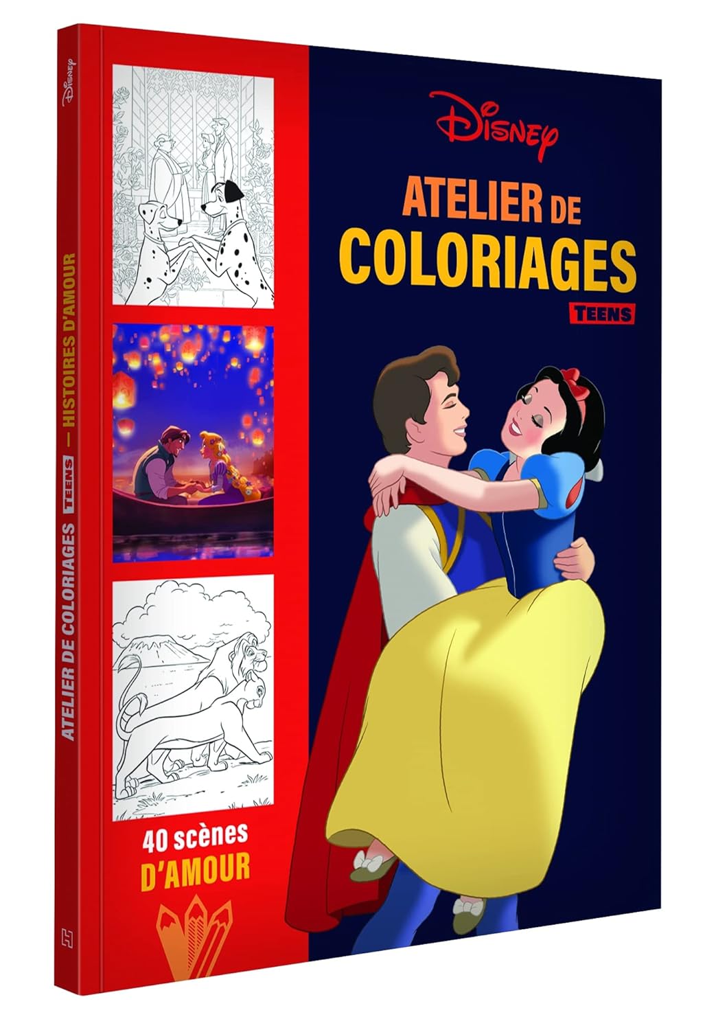 Amazon.com: DISNEY TEENS - Atelier de coloriages - Histoires d'amour ...