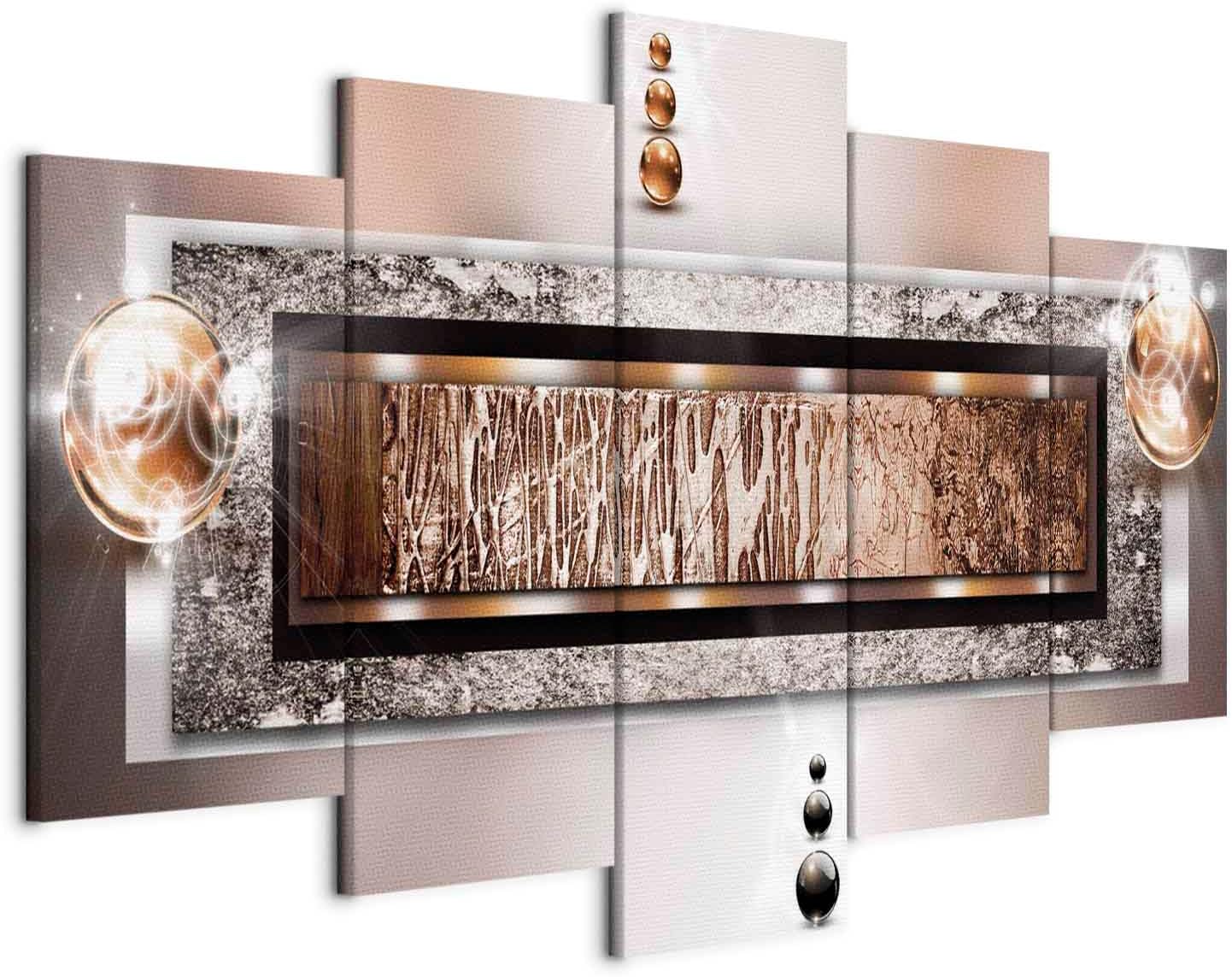 Amazon.de: B&D XXL - Wandbilder XXL Abstrakt 200x100 cm 5 tlg Wand Deko ...