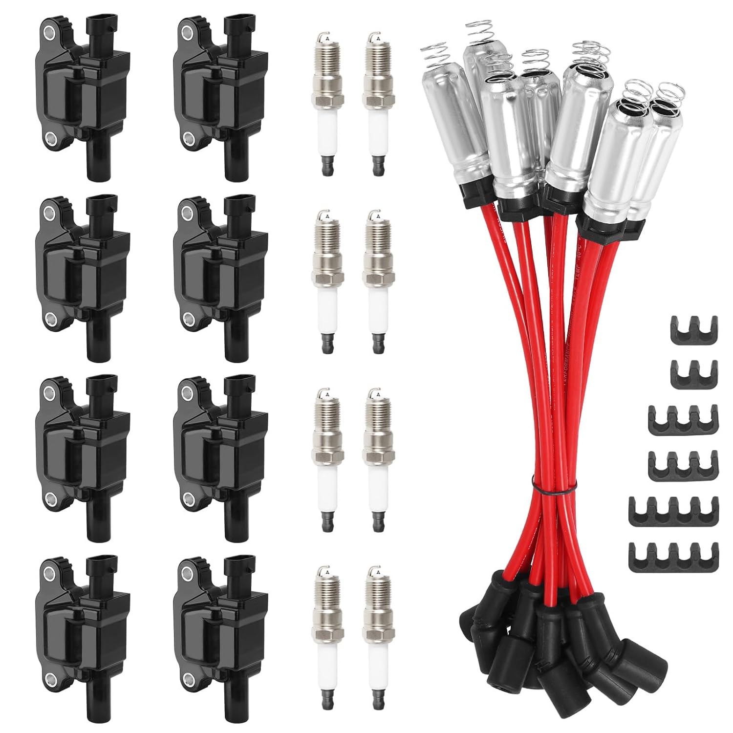 Amazon.com: TEMSONE 8Pcs UF413 Square Ignition Coils with M8-48322R 8mm ...