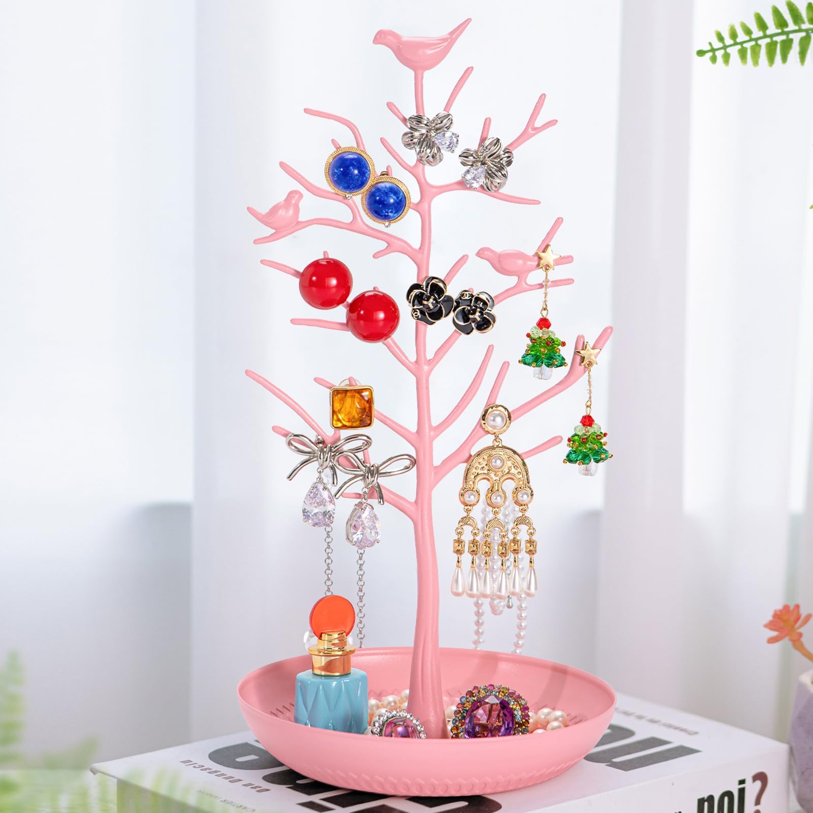 Amazon.com: ERYTLLY Earring Holder Organizer, Cat Shaped Earring ...