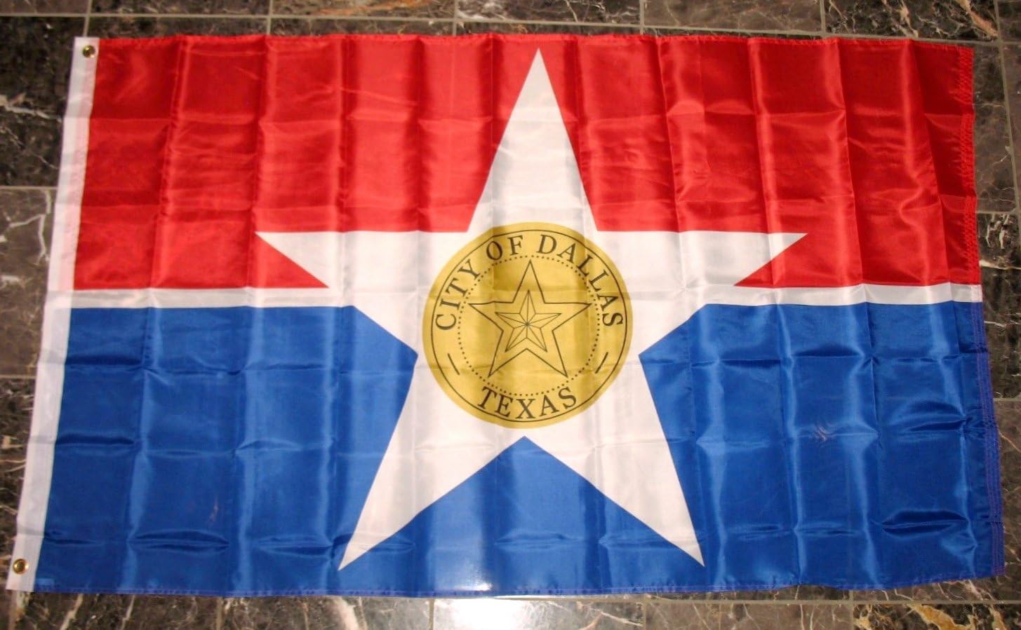Amazon.com : Dallas City Flag 3'x5 Tx Texas Banner : Patio, Lawn & Garden