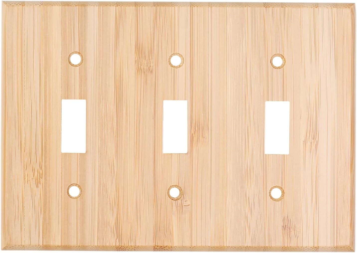 Wood Light Switch Cover Wooden Triple Toggle Outlet Wall Plate ...