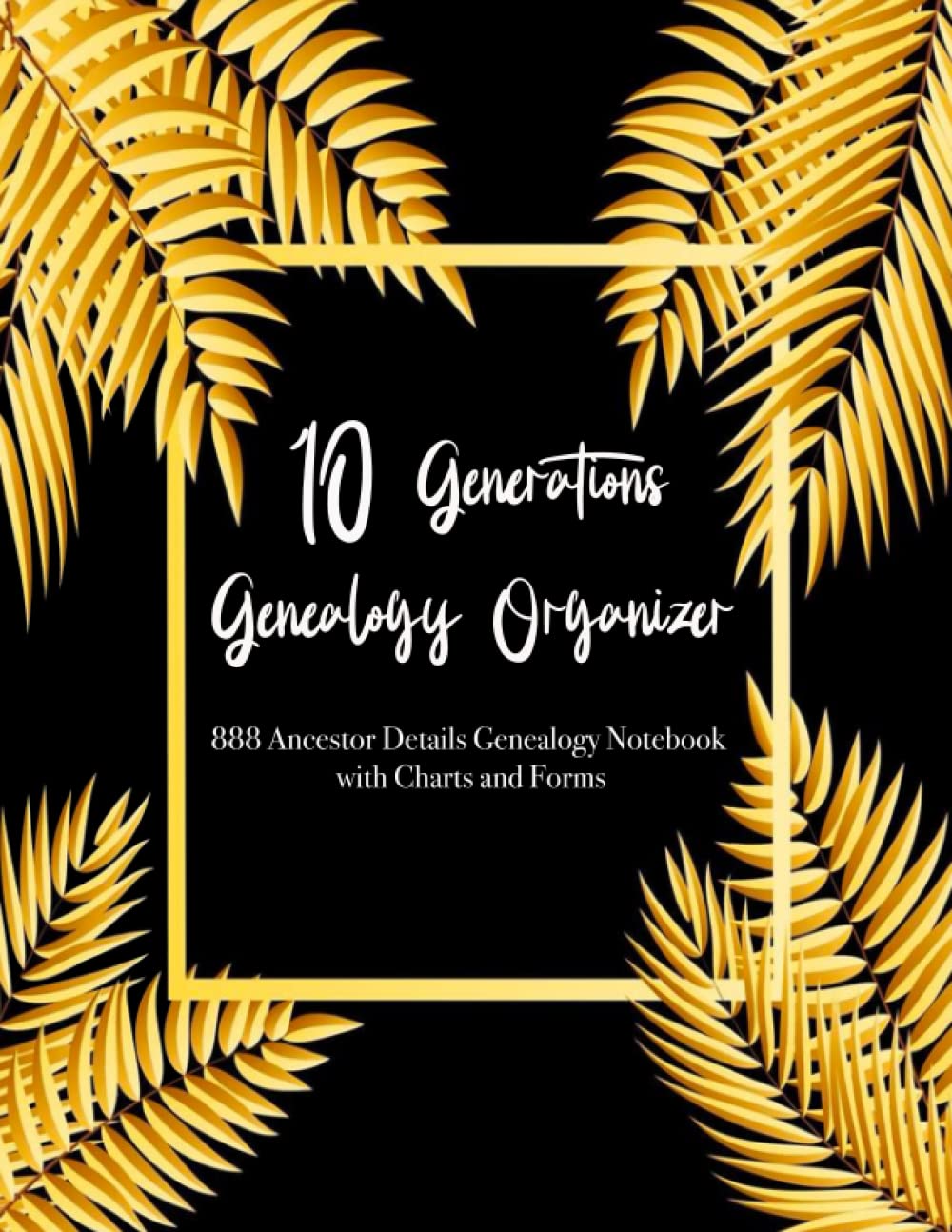 10 Generations Genealogy Organizer: Large Family Tree Charts to fill in ...