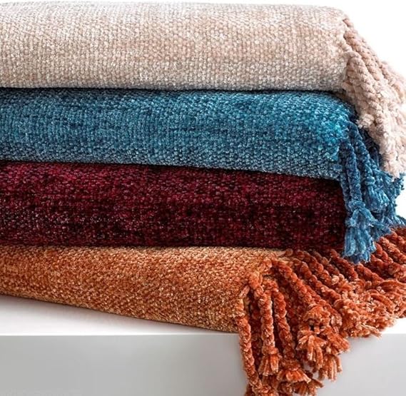 Amazon.com: Charter Club Chenille Throw - Red : Home & Kitchen
