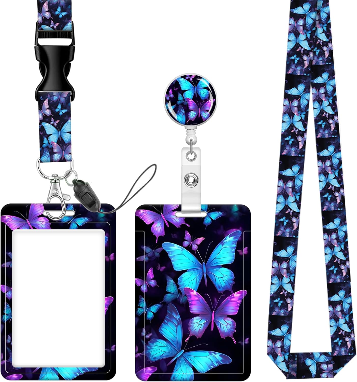 Amazon.com : Badge Reels Retractable with Carabiner Reel Clip, ID Name ...