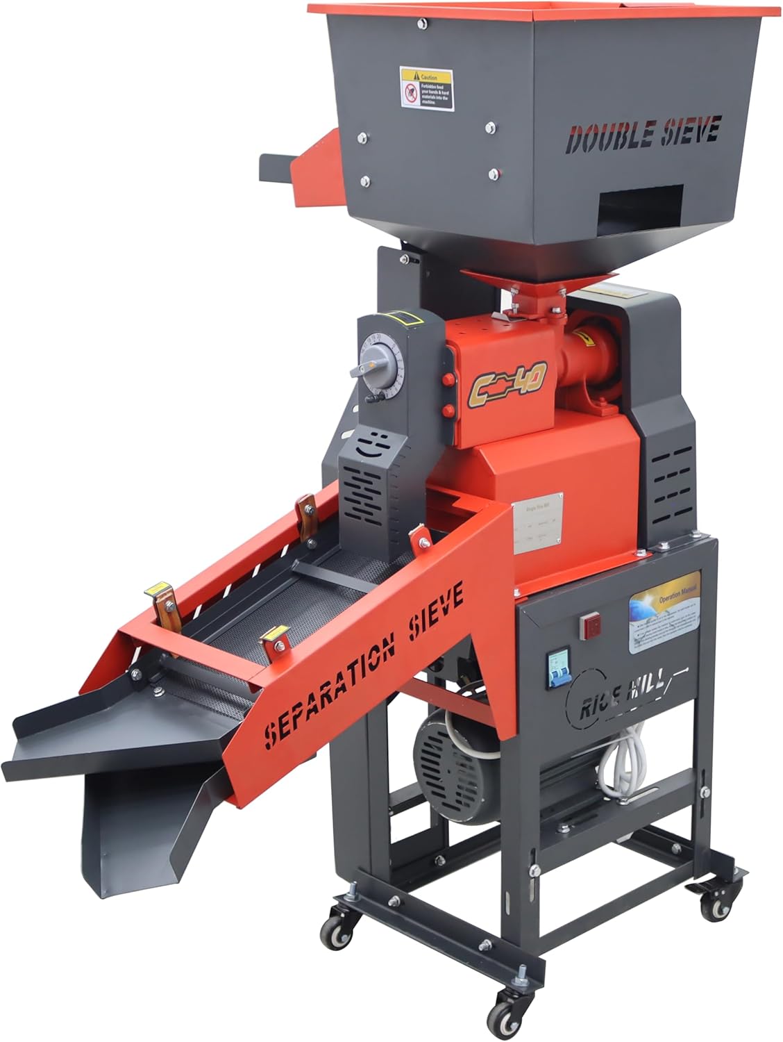 Amazon.com: TECHTONGDA Rice Sheller Peeling Machine Huller for Millet ...