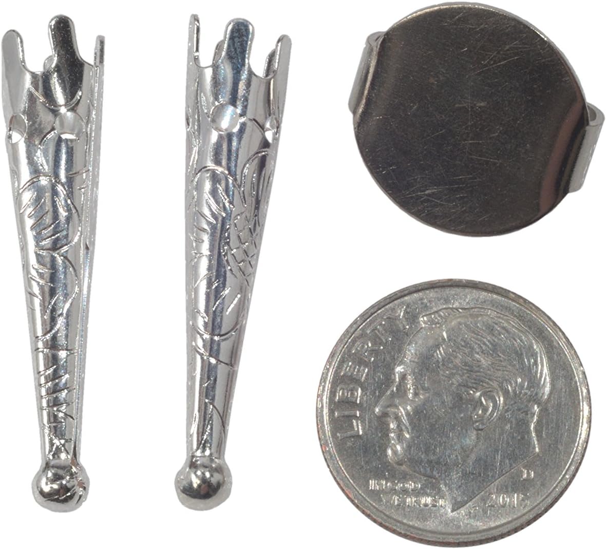 Amazon.com: Blank Bolo 16mm Round Slide and Two Tips 33x7mm Bright ...