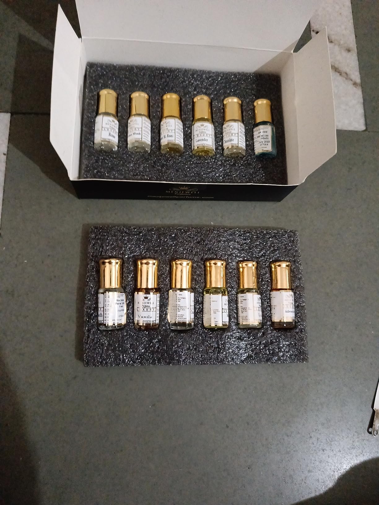 Menjewell Attar Gift Pack Of 12| Attar Combo| Floral Attar| Gift Pack ...