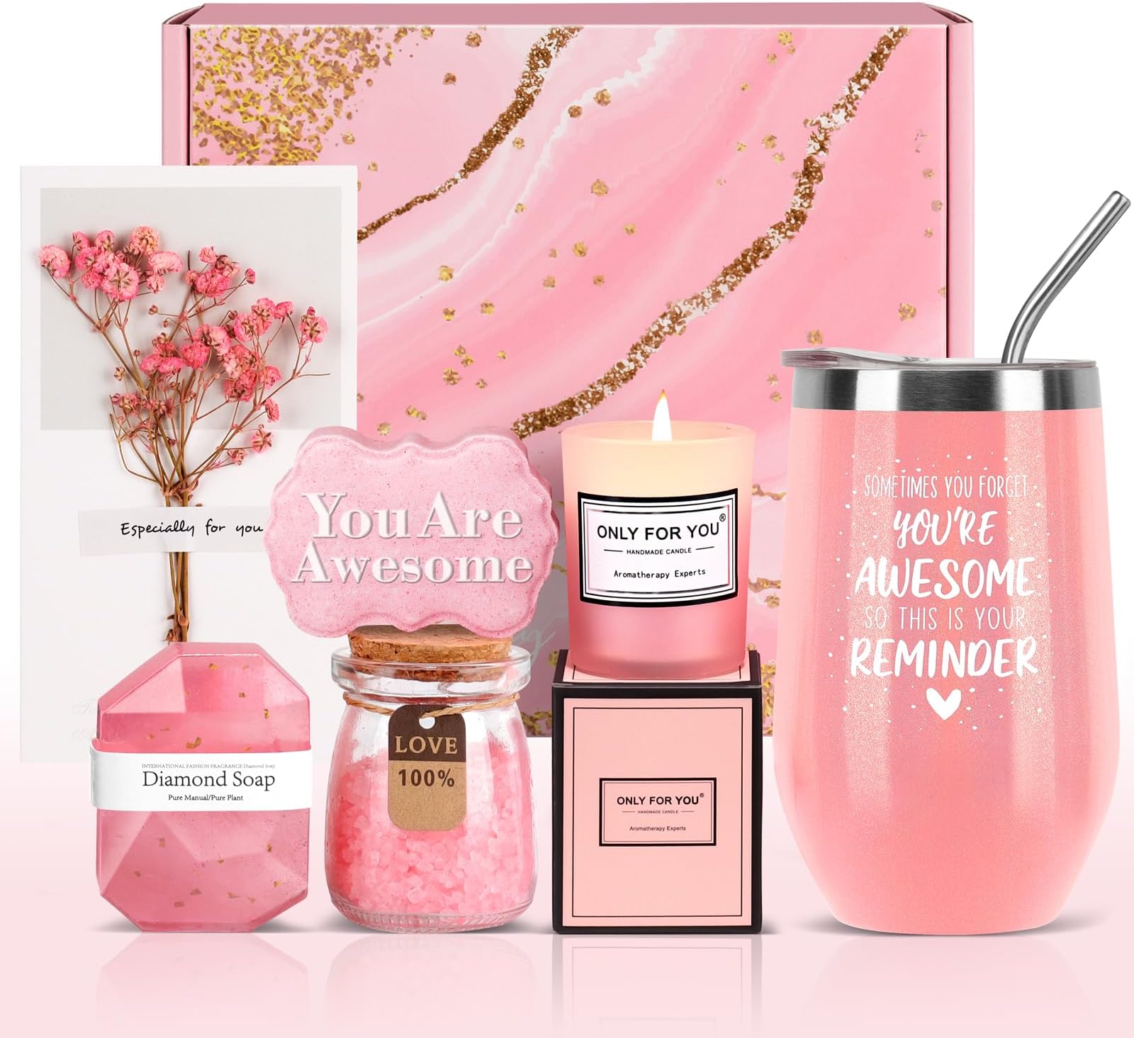 Amazon.com : OFKAIS Birthday Gifts - Relaxing Spa Gifts Basket for ...