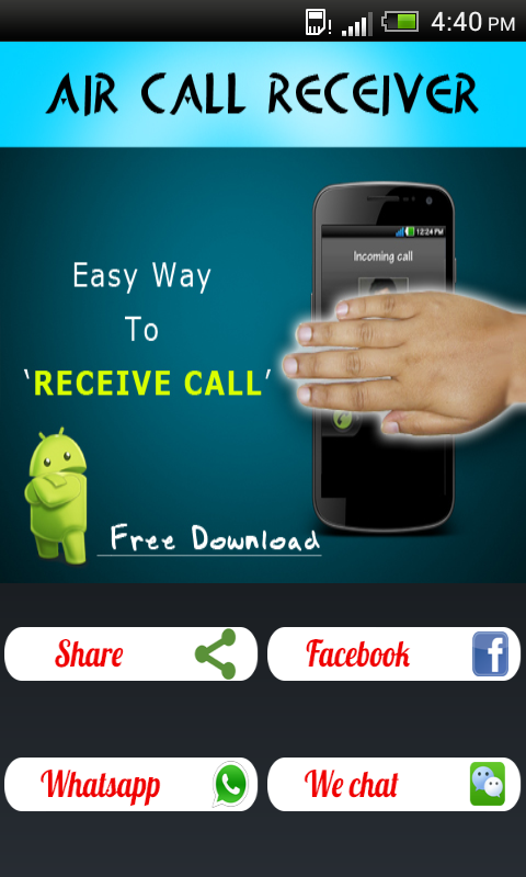 Aplicación Air Call Receiver App en Amazon Appstore
