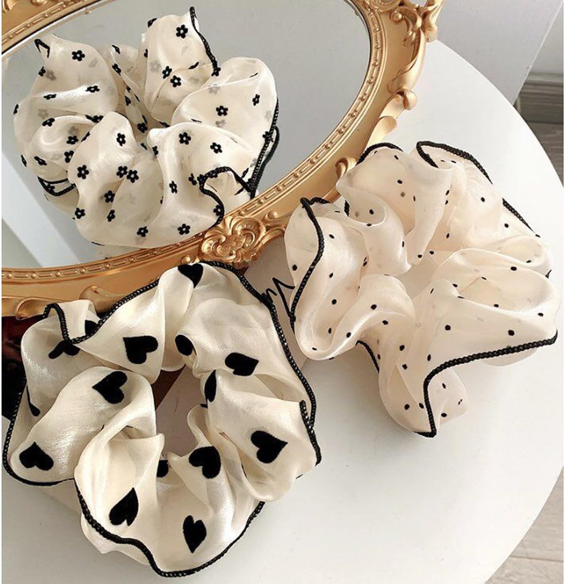 Amazon.com : ADRIONE Satin Scrunchies for Women Girls 60 Pack, Satin ...