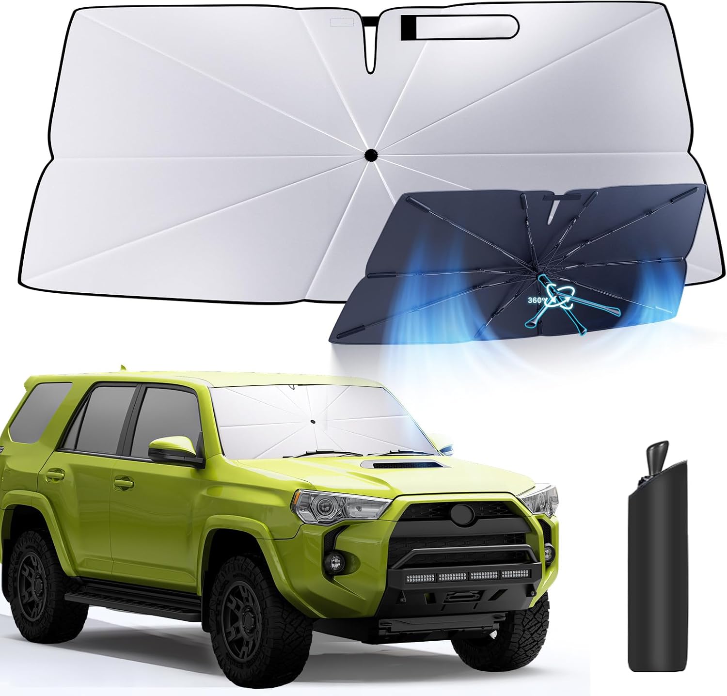 Amazon.com: IKENKO Windshield Sun Shade Umbrella: for Toyota 4Runner ...