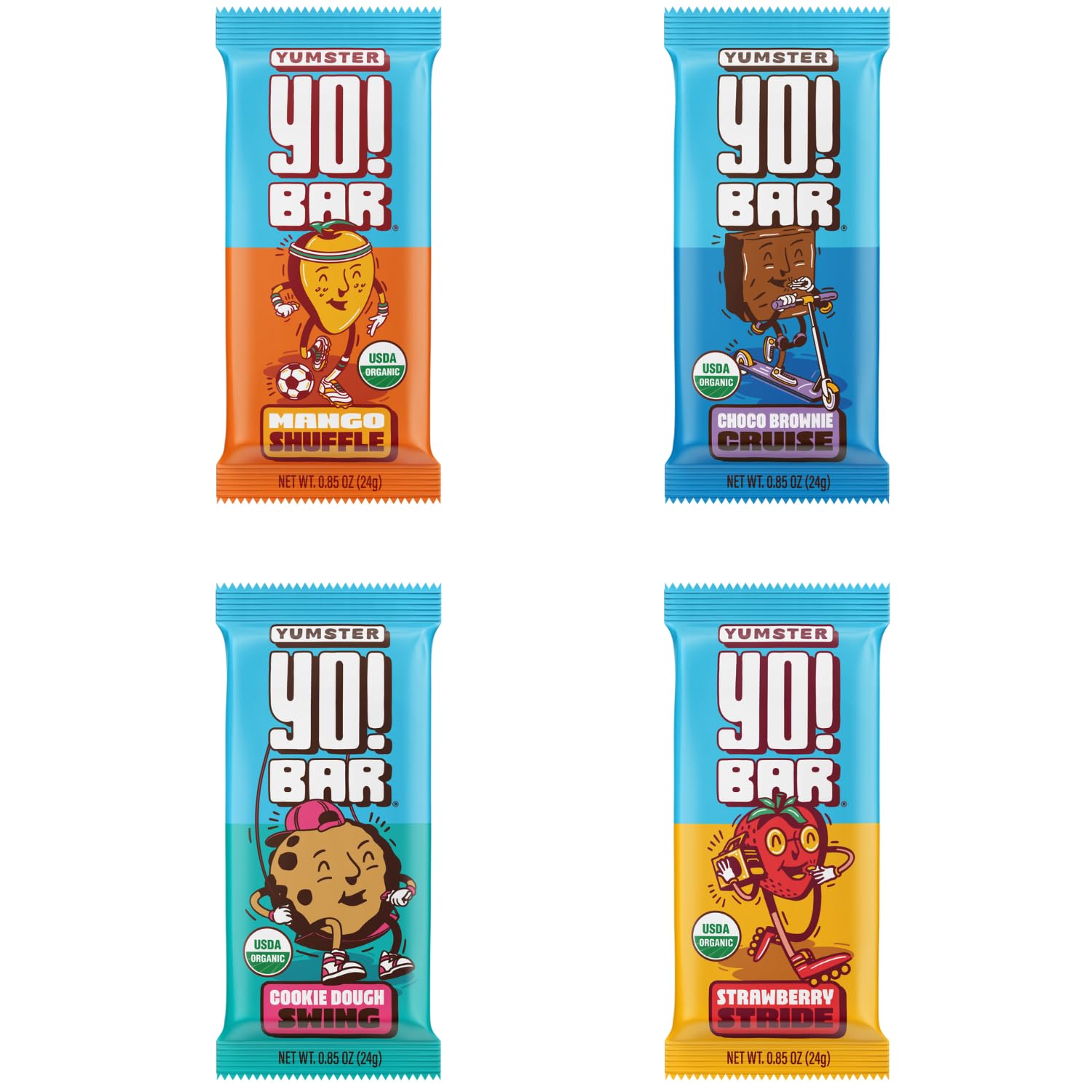 Amazon.com: Yo! Bar by Bearded Brothers Vegan Organic Kids Bar | Gluten ...