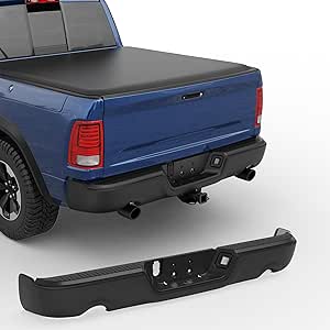Amazon.com: MOSTPLUS Black Rear Bumper Assembly Compatible for 09-18 ...